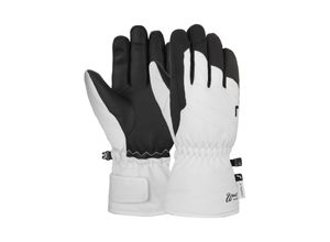 4060485515211 - Skihandschuhe REUSCH Angie R-TEX XT Junior Jungen Gr 4 schwarz-weiß (weiß schwarz) 93% Polyester 5% Polyurethan 2% Elasthan Handschuhe mit wasser- und winddichter Membran