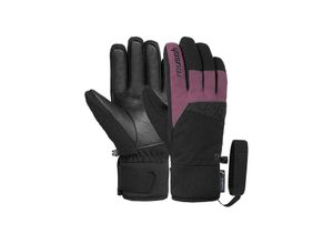 4060485594025 - Skihandschuhe REUSCH Malone R-TEX XT Damen Gr 105 schwarz lila 82% Polyester 10% Polyurethan 8% Wolle unifarben Handschuhe mit wasserdichter atmungsaktiver Funktion