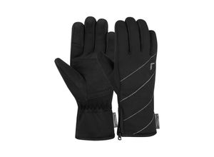 4060485503959 - Skihandschuhe REUSCH Loredana STORMBLOXX™ TOUCH-TEC™ Damen Gr 65 bunt (schwarz mehrfarbig) 71% Polyester 22% Polyamid 4% Elasthan 3% Polyurethan mehrfarbig Handschuhe mit praktischer Touch-Funktion