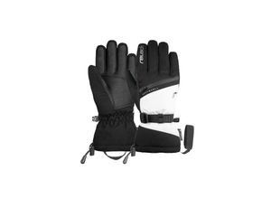 4060485447802 - Skihandschuhe REUSCH Demi R-TEX XT Damen Gr 7 schwarz-weiß (schwarz weiß) 94% Polyester 6% Polyurethan mehrfarbig Handschuhe mit verstellbarem Verschluss