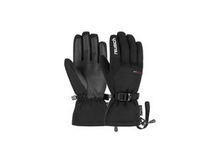 4060485420386 - Skihandschuhe REUSCH Outset R-TEX XT Damen Gr 105 schwarz-weiß (schwarz weiß) 89% Polyester 9% Polyurethan 2% Elasthan mehrfarbig Handschuhe mit TecFill-Kunstfaserisolierung