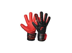 4060485556788 - Torwarthandschuhe REUSCH Attrakt Freegel Silver NC Junior Jungen Gr 4 schwarz (schwarz rot) 56% Elastodien 34% Polyester 5% Polyurethan mehrfarbig Handschuhe mit leichtem und widerstandsfähigem Material