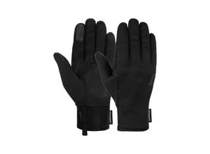 4060485506967 - Skihandschuhe REUSCH Nanuq POLARTEC HF PRO TOUCH-TEC Damen Gr 10 schwarz 80% Polyester 10% Ziegenleder 10% Elasthan mehrfarbig Handschuhe warm winddicht und extra atmungsaktiv