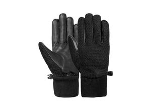 4060485604977 - Skihandschuhe REUSCH Kalmar TOUCH-TEC Damen Gr 10 schwarz 51% Polyester 23% Wolle 20% Polyurethan 6% Polyacryl unifarben Handschuhe mit winddichter atmungsaktiver Funktion