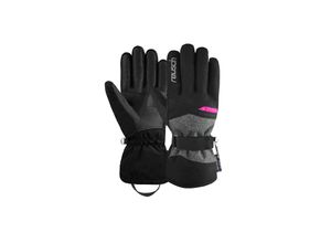 4060485385104 - Skihandschuhe REUSCH Hellen R-TEX XT Damen Gr 65 grau (grau schwarz) 87% Polyester 11% Polyurethan 2% Elasthan bedruckt mehrfarbig Handschuhe mit PRIMALOFT-Isolation