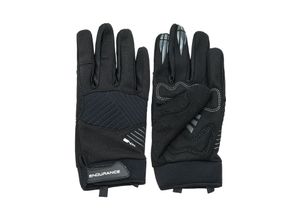 5714201636696 - Fahrradhandschuhe ENDURANCE Folkestone Damen Gr L schwarz 70% Polyester 10% Nylon 10% Polyurethan 10% Elasthan unifarben Handschuhe mit Silikon-Streifen