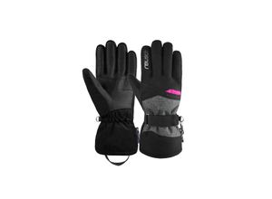 4060485418109 - Skihandschuhe REUSCH Helena R-TEX XT Damen Gr 65 pink schwarz 87% Polyester 11% Polyurethan 2% Elasthan mehrfarbig Handschuhe in extrawarmer wasserdichter und atmungsaktiver Ausführung