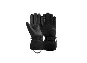 4060485418048 - Skihandschuhe REUSCH Helena R-TEX XT Damen Gr 65 silber (schwarz silberfarben) 87% Polyester 11% Polyurethan 2% Elasthan mehrfarbig Handschuhe in extrawarmer wasserdichter und atmungsaktiver Ausführung