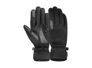 4060485604878 - Skihandschuhe REUSCH Thomas TOUCH-TEC Damen Gr 105 schwarz 83% Polyester 8% Ziegenleder 5% Elasthan 3% Polyamid 1% Polyurethan unifarben Handschuhe mit winddichtem atmungsaktivem Material
