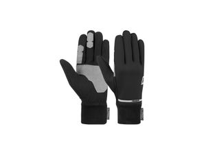 4060485441619 - Skihandschuhe REUSCH Hike & Ride STORMBLOXX™ TOUCH-TEC™ Damen Gr 105 silber (schwarz silberfarben) 65% Polyamid 15% Polyester 10% Ziegenleder 10% Elasthan mehrfarbig Handschuhe mit praktischer Touch-Funktion