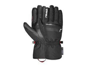 4060485576786 - Skihandschuhe REUSCH Winter Glove All Finger Touch Damen Gr 10 silber (schwarz silberfarben) 75% Polyester 25% Polyurethan mehrfarbig Handschuhe mit winddichter und extra atmungsaktiver Funktion