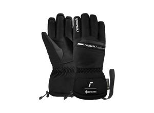 4060485527313 - Skihandschuhe REUSCH Sprint GORE-TEX Junior Jungen Gr 45 schwarz-weiß (schwarz weiß) 90% Polyester 10% Polyurethan mehrfarbig Handschuhe mit wasserdichter und atmungsaktiver Funktion