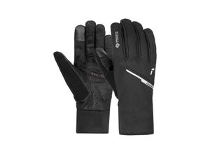 4060485535561 - Skihandschuhe REUSCH Rider WINDSTOPPER™ TOUCH-TEC Damen Gr 105 silber (schwarz silberfarben) 99% Polyester 1% Elasthan mehrfarbig Handschuhe warm winddicht und extra atmungsaktiv
