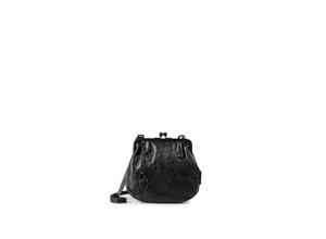 4250394944695 - Umhängetasche AUNTS & UNCLES Umhängetasche Mrs Fortune Cookie Kinder Gr B H T 4cm x 21cm x 25cm onesize schwarz smoke Rindsleder Taschen