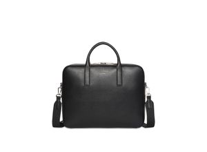 8719849912925 - Aktentasche CALVIN KLEIN RAISED COMMUTER Damen Gr B H T 36cm x 285cm x 7cm schwarz Lederimitat unifarben Taschen Unisex Businesstasche Laptoptasche Umhängetasche mit Logoschriftzug