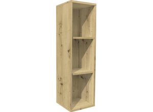 4044393319208 - Unterstellregal MÄUSBACHER Regale Gr B H T 25 cm x 89 cm x 25 cm 3 St offene Fächer braun (asteiche) Standregal Büroregal Standregale
