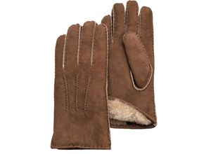 4260478652927 - Lederhandschuhe PEARLWOOD Damen Gr 10 tobacco Schafsleder unifarben Handschuhe