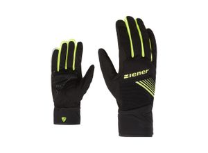 4067988058177 - Fahrradhandschuhe ZIENER DIRICH-Z TOUCH bike glove Herren Gr 105 schwarzpoison gelb Materialmix Handschuhe
