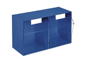 4009292855028 - Klappkasten-System Gehäuse-HxBxT 353 x 600 x 299 mm 2 Kästen blau ab 10 Stk kaiserkraft