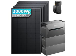 8711474159164 - Solarmars® 3000W Balkonkraftwerk mit Speicher Anker SOLIX Solarbank 3 E2700 Pro + 2x BP2700 - Ohne Halterung