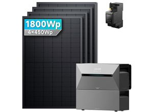 8711544780007 - Solarmars® 1800W Balkonkraftwerk mit Speicher Anker SOLIX Solarbank 2 E1600 pro + 1x BP1600 - Ohne Halterung