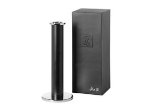 4042911402432 - Kerzenleuchter FINK STRATO Kerzenhalter Gr H 24 cm silberfarben (schwarz silberfarben) Windlichter Laternen Stabkerzenhalter aus Aluminium