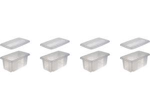 4052396043426 - Organizer KEEEPER emil Aufbewahrungsboxen Gr B H T 205 cm x 15 cm x 35 cm farblos (transparent) Aufbewahrungsbox Stapelbox Stapelboxen Aufbewahrungsboxen Aufbewahrungsbox 7 L mit Deckel hochwertiger Kunststoff