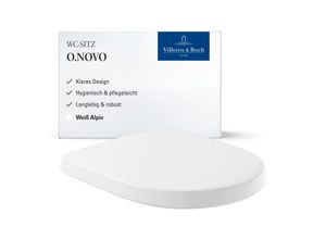 4051202032449 - Villeroy&boch - WC-Sitz ViCare 9M396101 weiss Scharniere Edelstahl