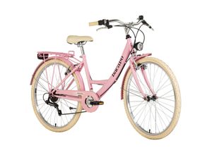 4250547533806 - DaCapo Damenfahrrad 26 Toscana Damen Bike Vintage Rosa 6 Gänge RH 41 cm