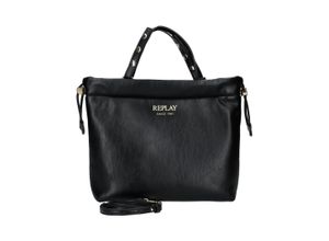 8058700975052 - Henkeltasche REPLAY Taschen Lederimitat Damen Gr onesize schwarz Lederimitat Taschen