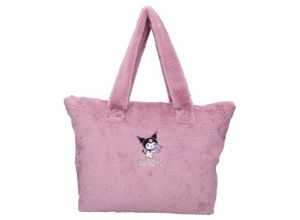 8712645325838 - Henkeltasche VADOBAG Kinder Gr B H T 14cm x 32cm x 48cm lila (purpurviolett) Kunstfaser bestickt Taschen mit verspieltem Kuromi-Print
