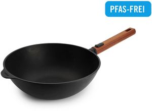 4054359040480 - Wok WOLL Eco Logic QXR Guss-Wok- und Rührpfanne schwarz H10cm Ø28cm Pfannen PFAS-freie Diamond-QXR - Beschichtung