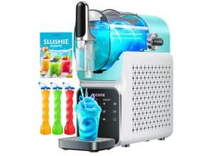 4255598355599 - KESSER® Slush Maschine für zu Hause - Slush Ice Maker 2L - für Slush Eis-Cocktails Frappés Milchshakes & gefrorenen Saft - in 25 min & mit 6 Programmen - inkl 3x Becher & Rezeptbuch