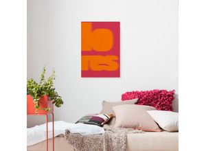 4055065030925 - Leinwandbild KOMAR Chunky Lounge - Größe 40 x 60 cm orange (farbe bild(er) orange pink) B40cm Holz Papier Bilder Keilrahmenbild mi Echtholzrahmen