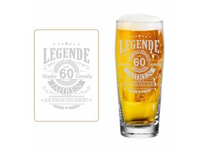 4262517042072 - LUXENTU Willi Becher Bierglas mit Gravur Legende seit 60 Jahren 05 l