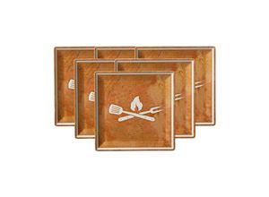 4053532167747 - Dessertteller Rusty 21 x 21 cm 6er Set