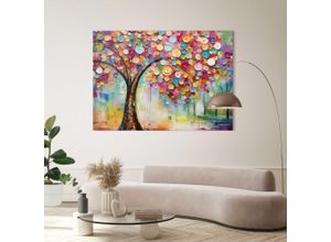 8714597654059 - Deco-Panel REINDERS Life Tree - colourful bunt (farbe bild(er) bunt) B140cm H100cm T2cm Holzwerkstoff Bilder