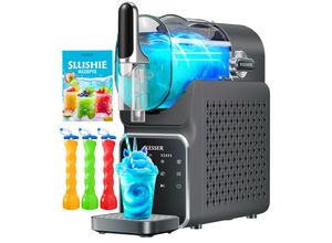 4255598355582 - KESSER® Slush Maschine für zu Hause - Slush Ice Maker 2L - für Slush Eis-Cocktails Frappés Milchshakes & gefrorenen Saft - in 25 min & mit 6 Programmen - inkl 3x Becher & Rezeptbuch