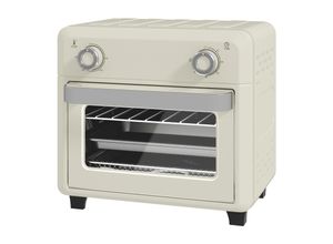 0052226772285 - Minibackofen mit Umluft 10L 2 in 1 Mini Ofen mit Ofenrost Backblech und Krümelblech 80 °C-230 °C Heißluftfritteuse mit Touch-Screen Timer Innenbeleuchtung 1000W Edelstahl