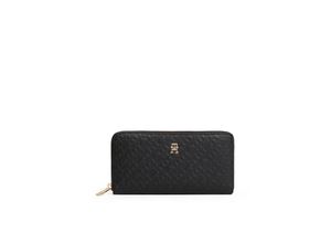 8721222644835 - Clutch TOMMY HILFIGER LRG ZA MONO Damen Gr B H T 20cm x 105cm x 25cm schwarz Lederimitat Taschen