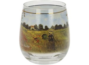4005169368448 - Windlicht GOEBEL Windlicht Claude Monet- Mohnfeld bunt B85cm H10cm T85cm Glas Kerzenhalter