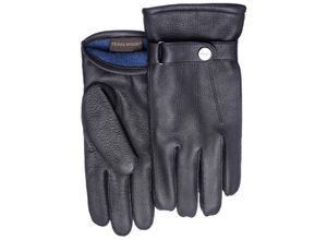 4260478650817 - Lederhandschuhe PEARLWOOD Henry Damen Gr 95 schwarz Leder Biesen unifarben Handschuhe Atmungsaktiv