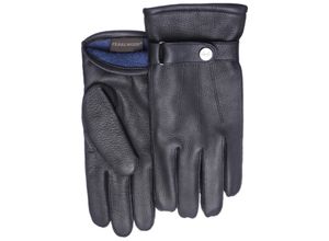 4260478650817 - Lederhandschuhe PEARLWOOD Henry Damen Gr 95 schwarz Leder Biesen unifarben Handschuhe Atmungsaktiv