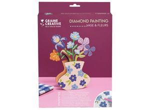 3532431170801 - Diamantenstickerei Blumenvase