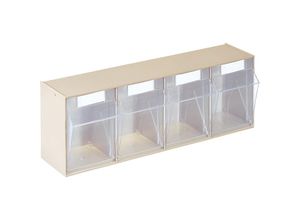 4009292854618 - Klappkasten-System Gehäuse-HxBxT 207 x 600 x 168 mm 4 Kästen sandbeige ab 10 Stk kaiserkraft