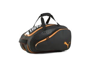 4067984276032 - Sporttasche PUMA NOVA ELITE Kleine 73L Padeltasche Unisex Kinder Gr B H T 36cm x 34cm x 36cm onesize schwarz weiß heat fire orange Taschen