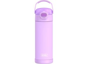 4002458535161 - Isolierflasche THERMOS FUNTAINER Water Bottle doppelwandiger Edelstahl spülmaschinenfest neon lila H216cm Edelstahl Kunststoff Silikon Trinkflaschen 047l 12h kalt mit dichschließendem Push Button Lid