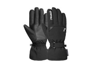 4060485594919 - Skihandschuhe REUSCH Kai R-TEX XT Damen Gr 10 schwarz weiß 87% Polyester 11% Polyurethan 2% Elasthan unifarben Handschuhe mit wasserdichter atmungsaktiver Funktion