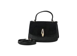 8721313198735 - Henkeltasche DOLCE VITA Taschen Lederimitat Textil Damen Gr onesize schwarz Lederimitat Taschen