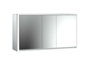 4018445139892 - Emco Loft Aufputz-Lichtspiegelschrank 979805122 1600x733mm LED 3-türig aluminium Spiegel
